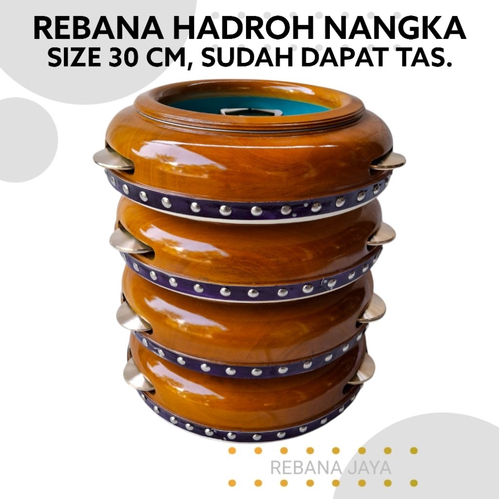 Jual Rebana Hadroh Jepara Kayu Nangka 30 Cm | Shopee Indonesia