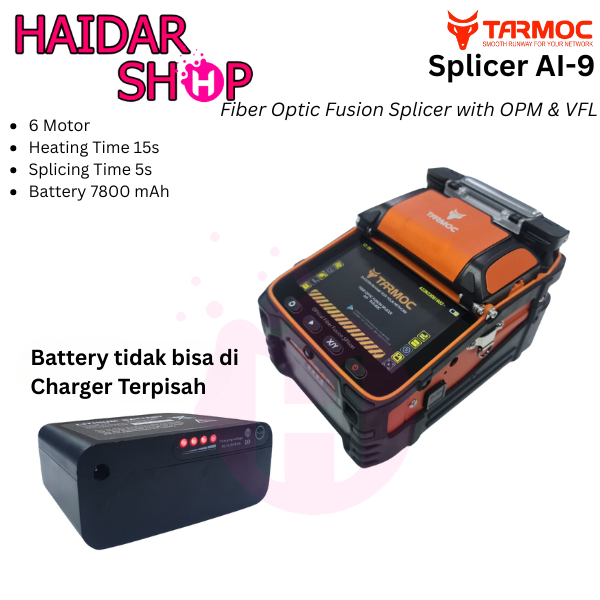 Jual Tarmoc Fiber Optic Fusion Splicer Signal Fire AI9 |Splicing FO AI9 ...