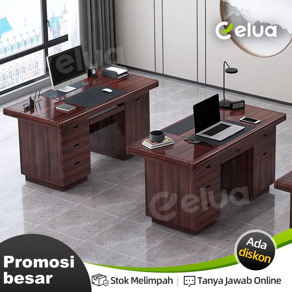 Jual ELUA Meja komputer multifungsi dengan baki keyboard/meja komputer ...