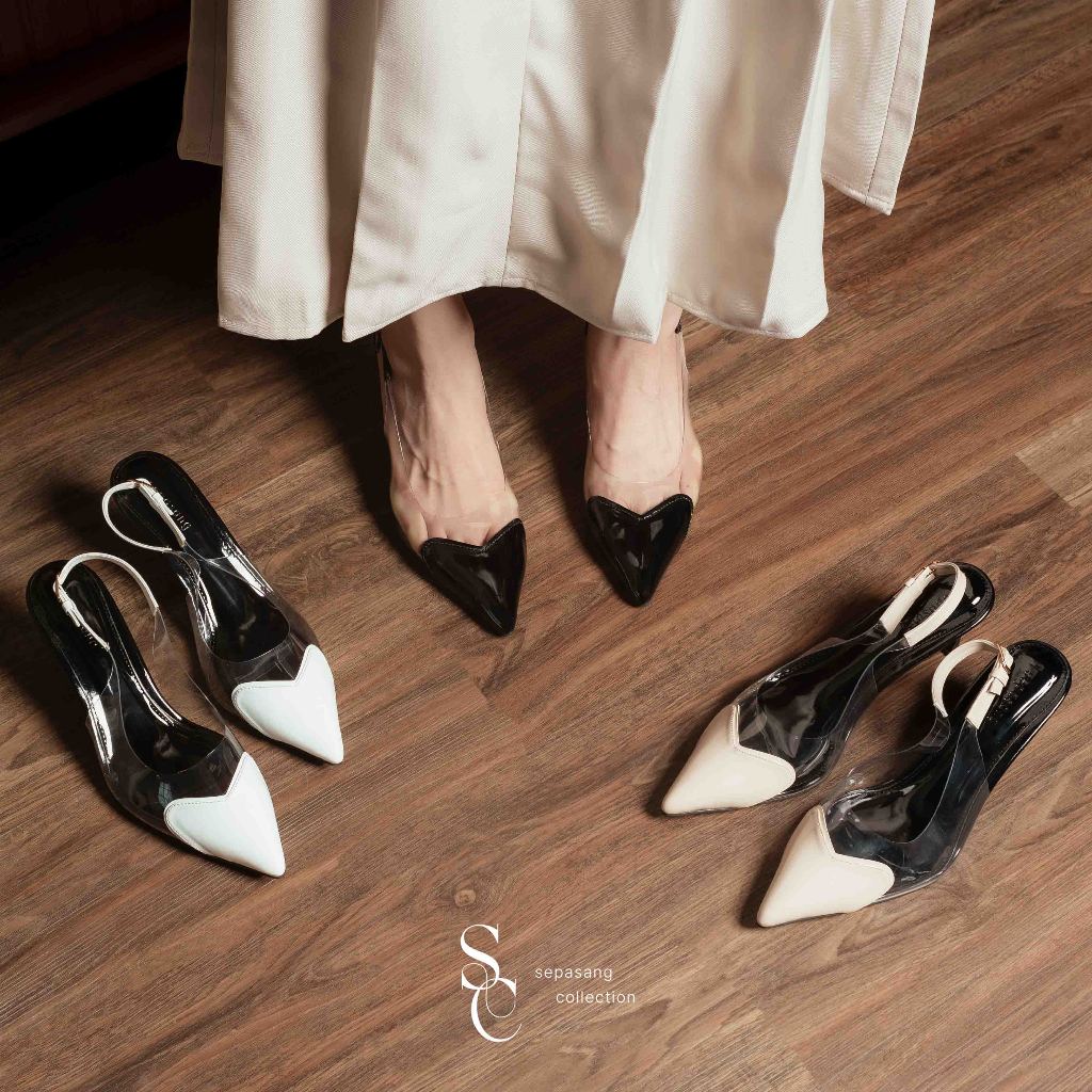 Jual SEPASANG COLLECTION Cloe Mules Wanita Heels Hak 7 Cm | Shopee ...