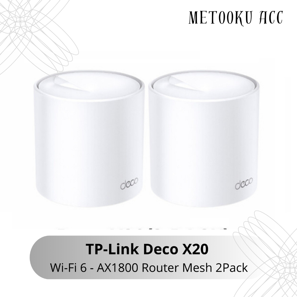 Jual TP-LINK DECO X20 AX1800 Whole Home Mesh Wi-Fi 6 System 2 Pack ...