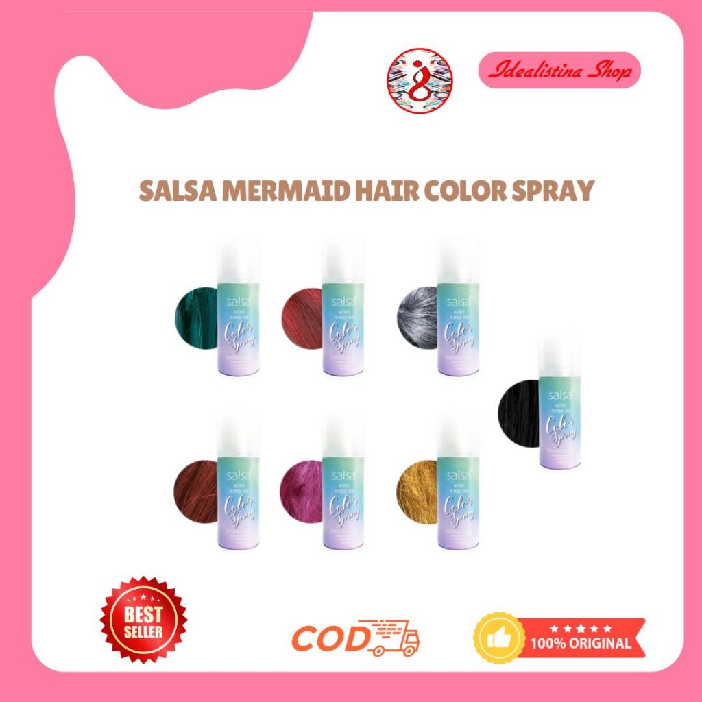 Jual Salsa Mermaid Hair Color Spray | Shopee Indonesia