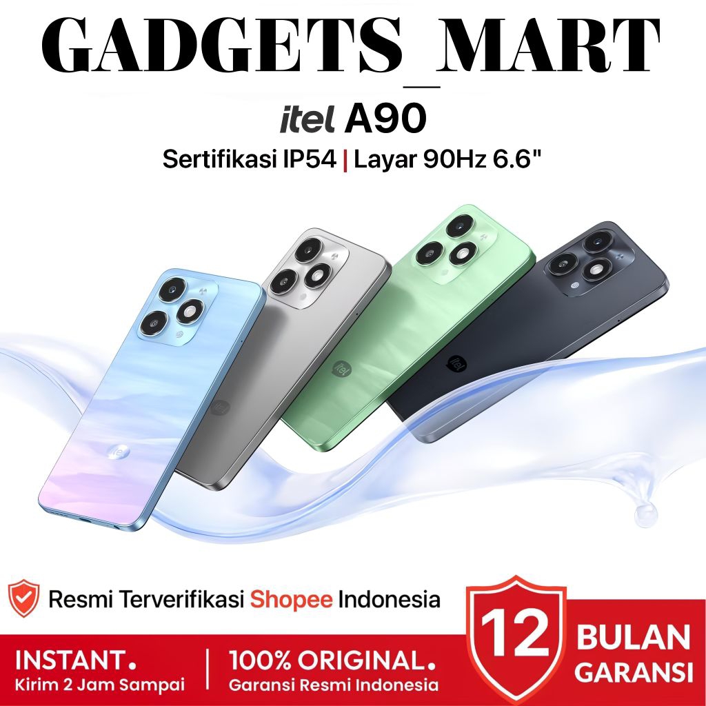 Jual Itel A90 4GB 128GB | IP54 Dust & Water Resistance Battery 5000mAh 15W Fast Charge Garansi ...