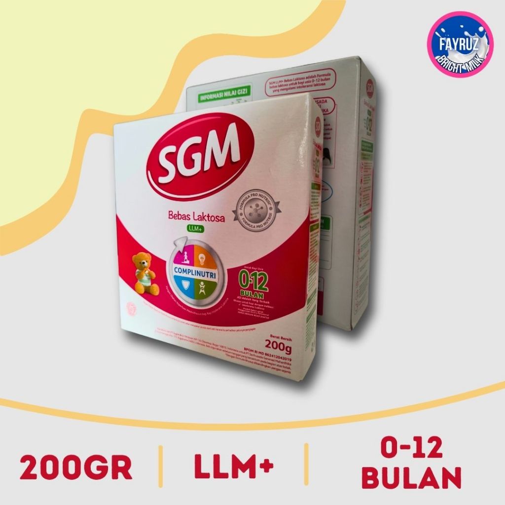 Jual Susu Formula SGM LLM+ (0-12 Bulan) 200gr - RSA | Shopee Indonesia
