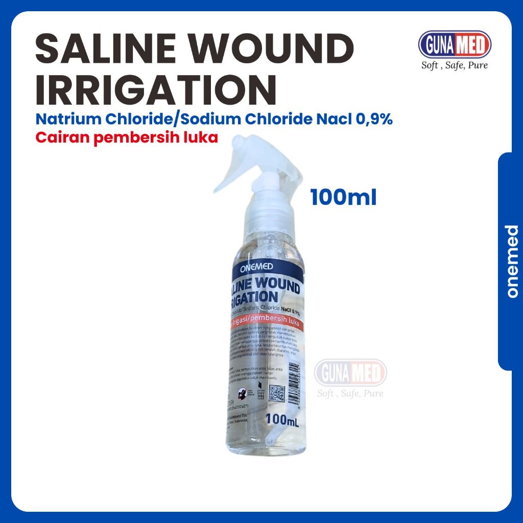 Jual ONEMED SALINE WOUND IRRIGATION SPRAY 100ML (NACL 0,9%) - PEMBERSIH LUKA | Shopee Indonesia
