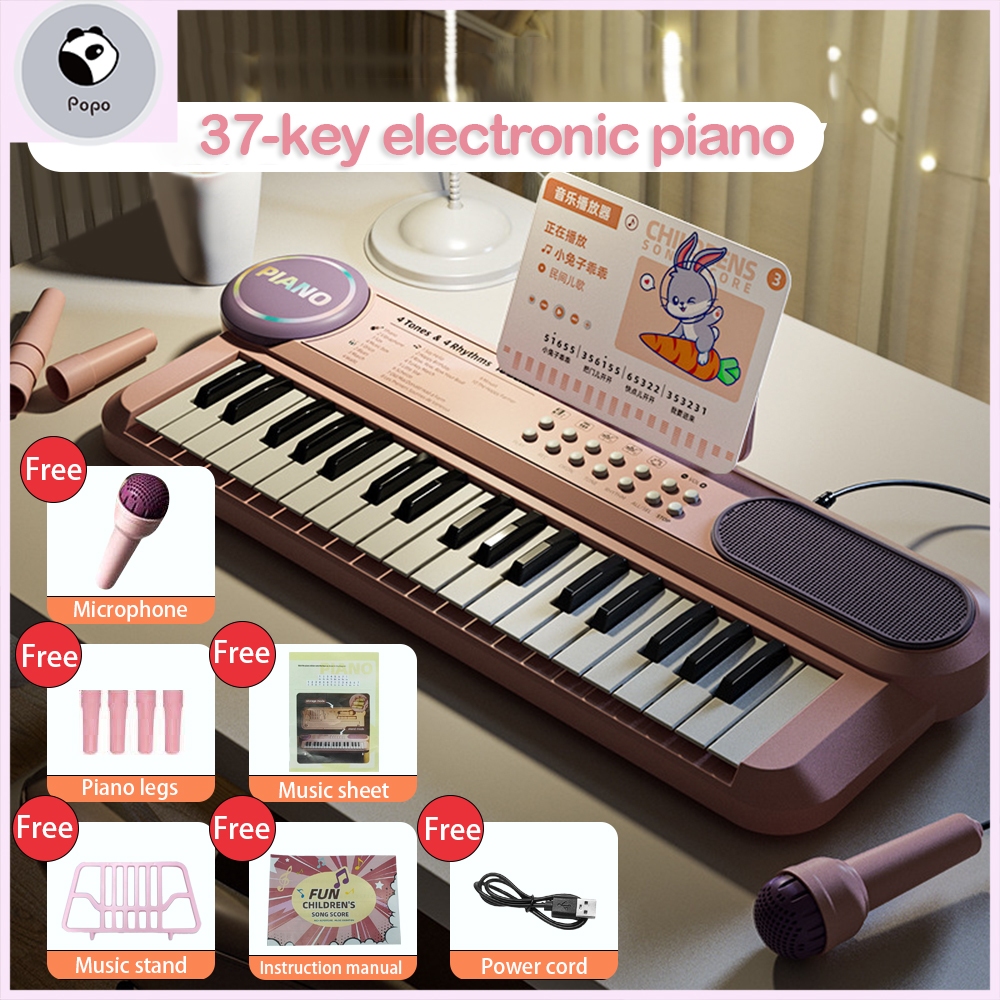 Jual Mainan Piano Anak Elektronik 61/37 Keys Digital Elektronik Piano ...