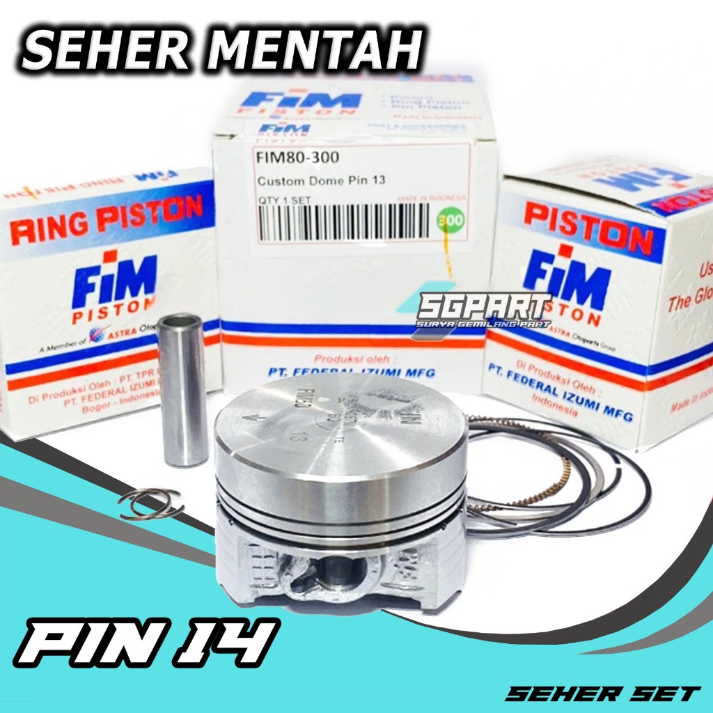 Jual PISTON SEHER SET FIM MENTAH CUSTOM 57 57.5 58 58.5 59 59.5 60 61 ...