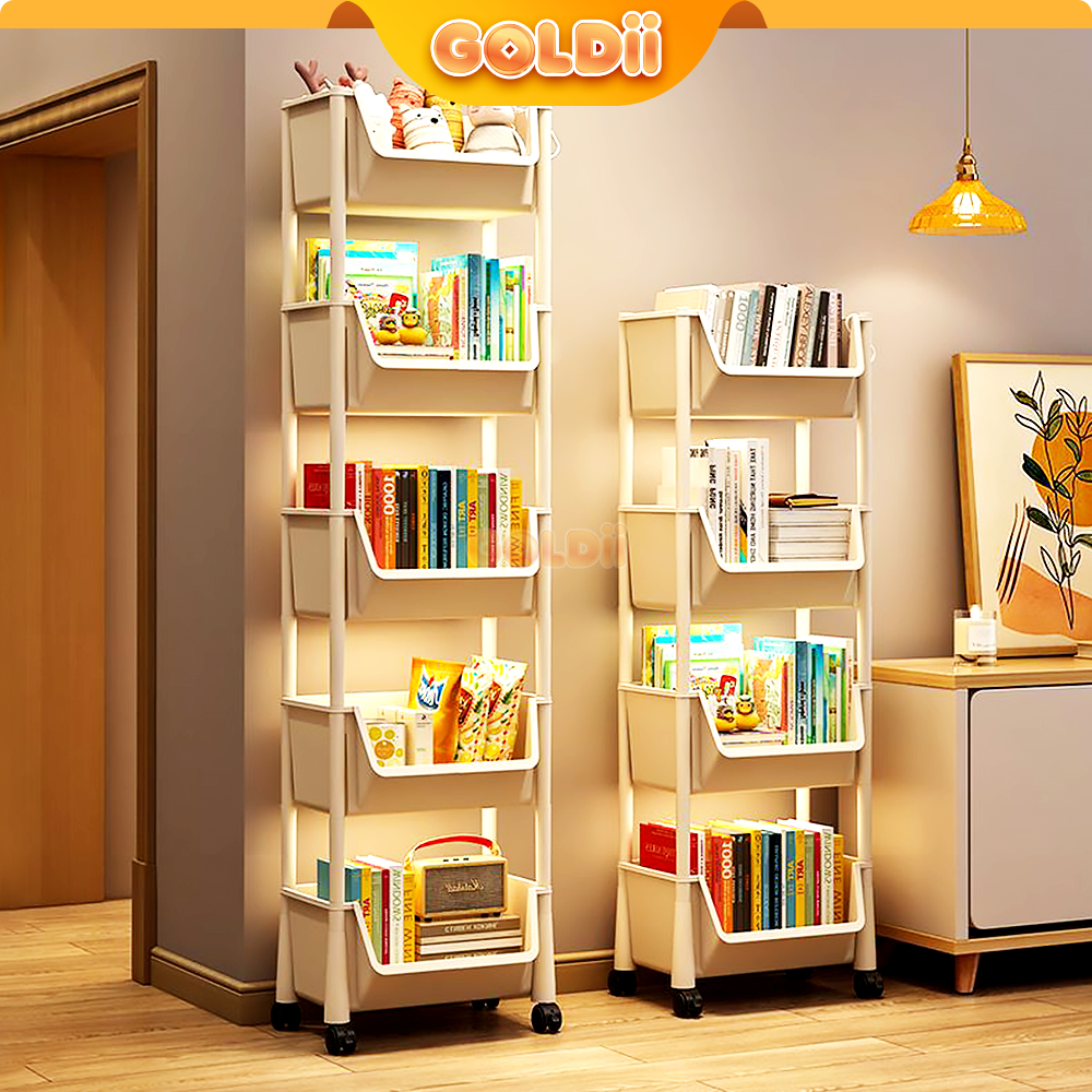 Jual GOLDII - Rak Troli Dorong Rak Susun Serbaguna 5 Tingkat Bahan ...