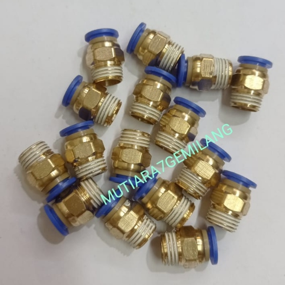 Jual MPC FITTING LURUS MALE PNEUMATIC / FITTING PNEUMATIC LURUS MALE DRAT SELANG SLIPLOCK ...
