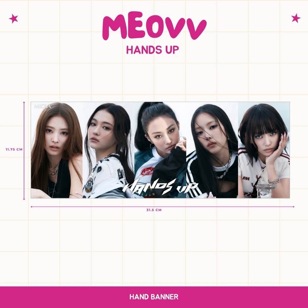 Jual HAND BANNER MEOVV HANDS UP HANDBANNER KPOP UNOFFICIAL GAWON ANNA ...