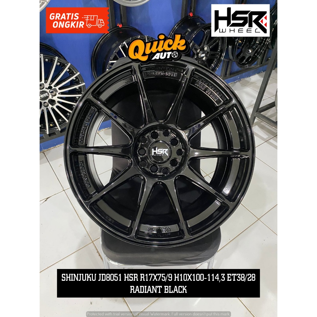 Jual VELG HSR MODEL JARI JARI LEBAR BELANG SHINJUKU R17 NEW AVANZA ...