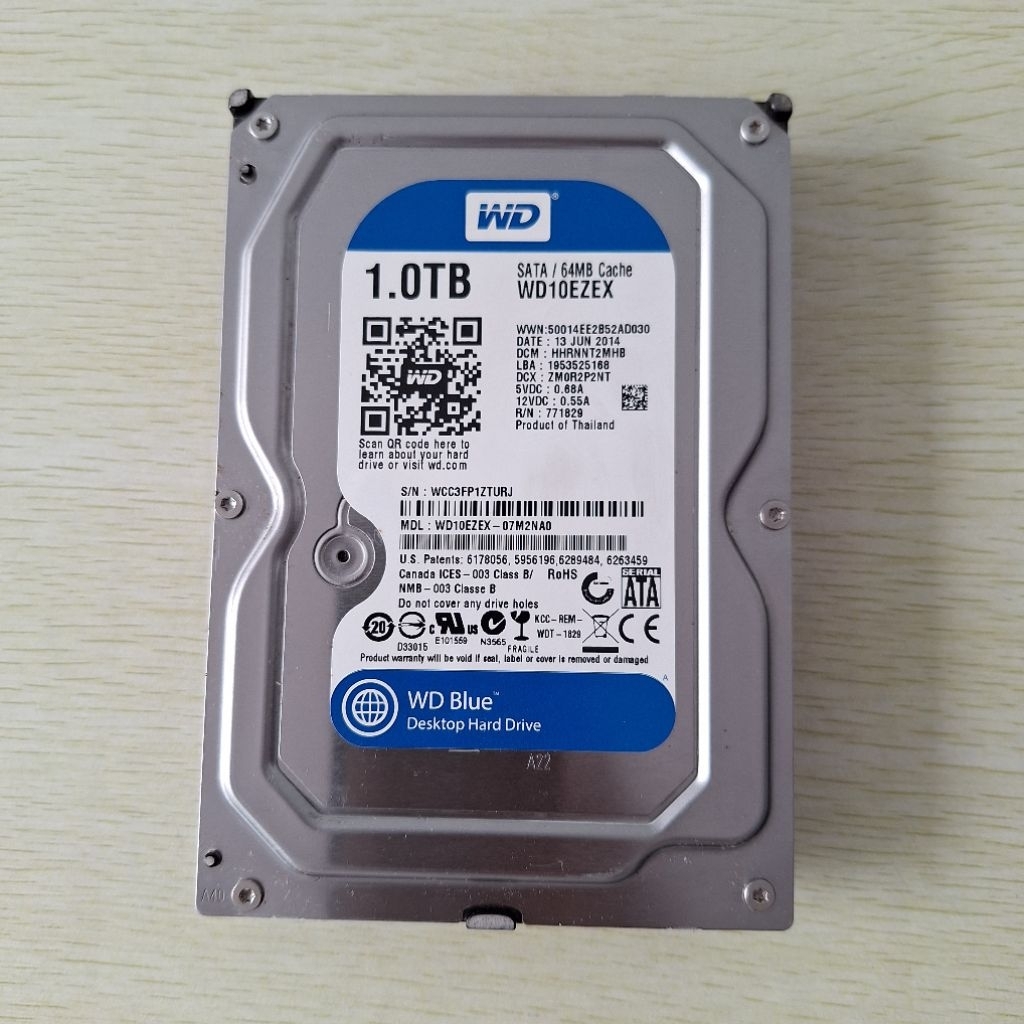 Jual Hard Disk WD Blue 1TB 7200rpm HDD PC Desktop Health Sentinel 100% | Shopee Indonesia