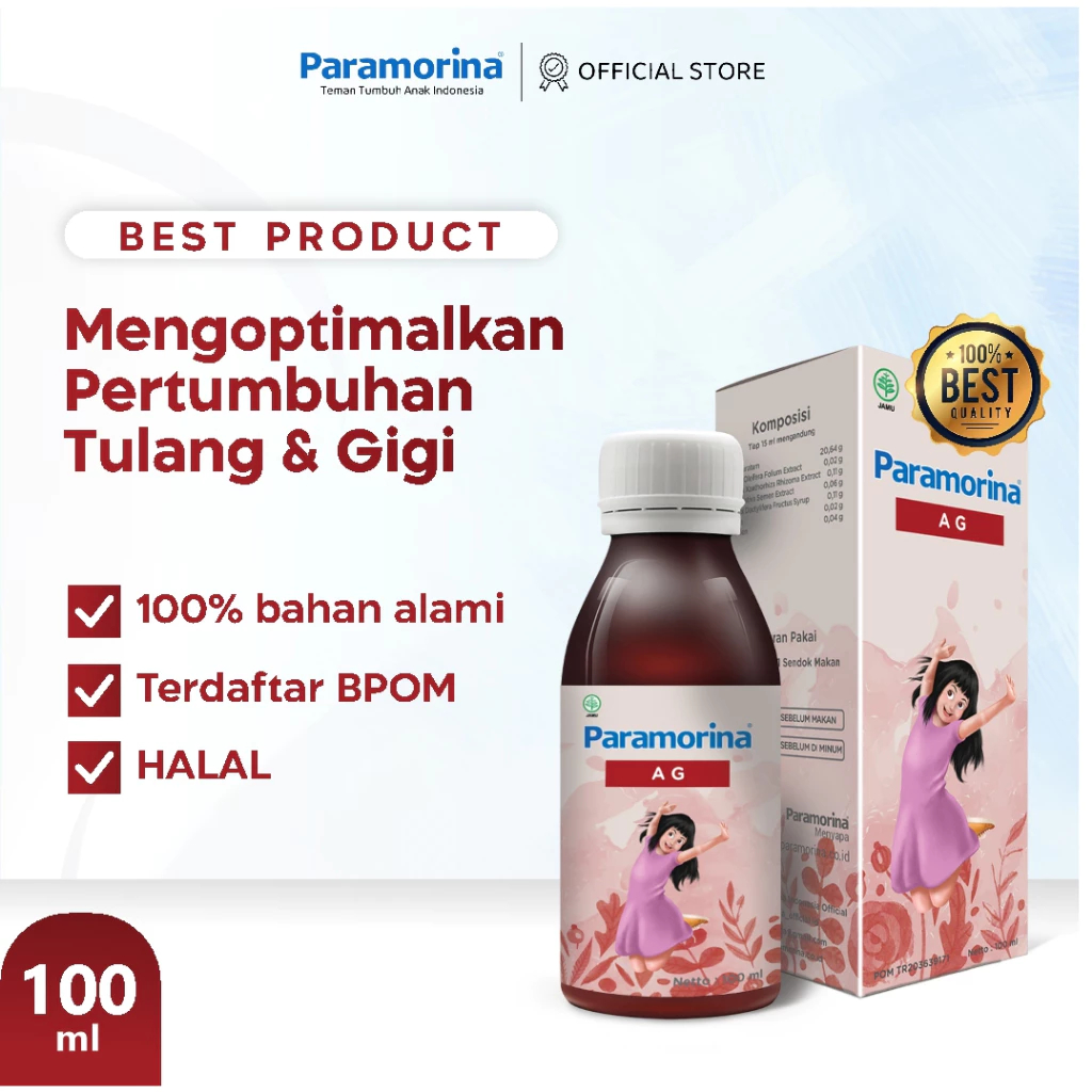 Jual Paramorina Activegrow - Mengoptimalkan Pertumbuhan Tulang dan Gigi ...