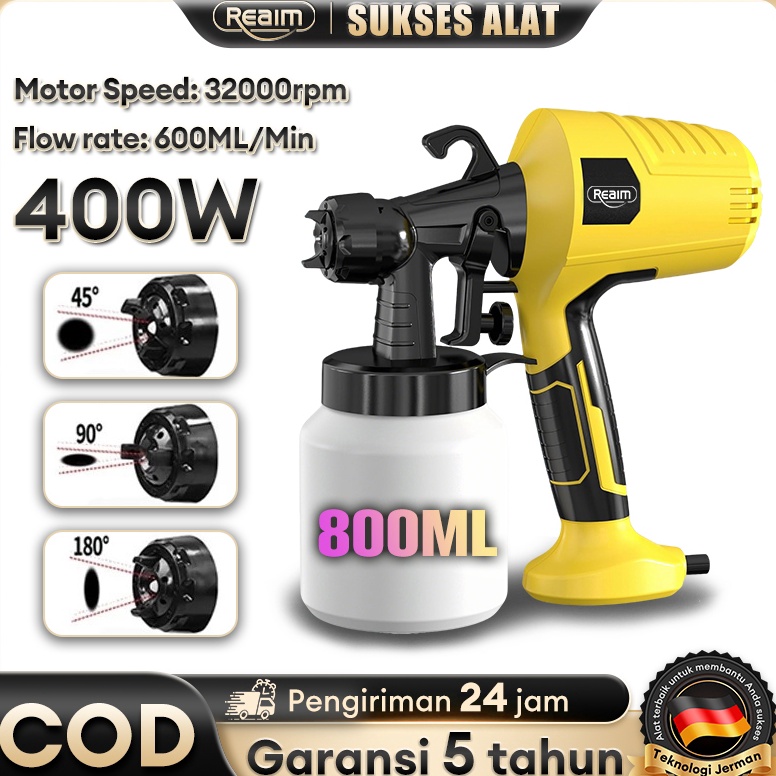 Jual KODE H9P Reaim 4W Alat Cat Semprot Listrik 8ML Mesin Cat Semprot ...