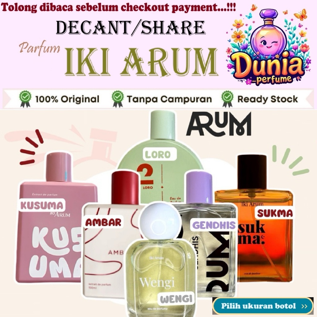 Jual (FREE GIFT) Decant/Share IKI ARUM PARFUM VIRAL - GENDHIS LORO ...