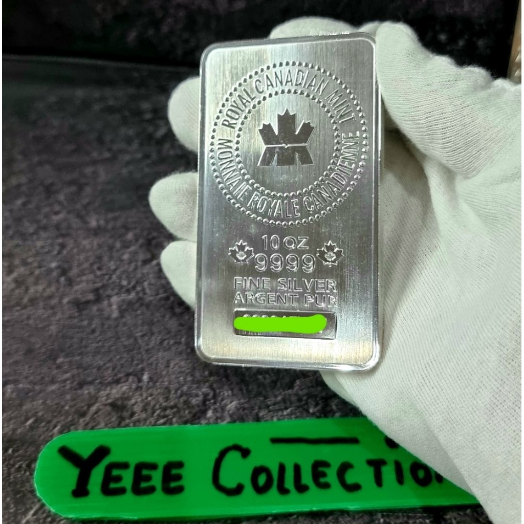 Jual Perak Batangan 10 oz RCM Royal Canadian Mint | Shopee Indonesia