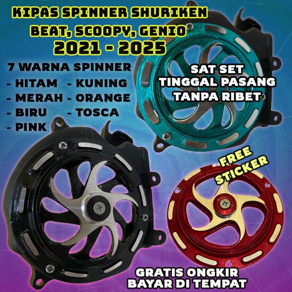 Jual SPINNER BEAT 2021 - 2025 TUTUP KIPAS BEAT 2021 - 2025 TUTUP KIPAS ...