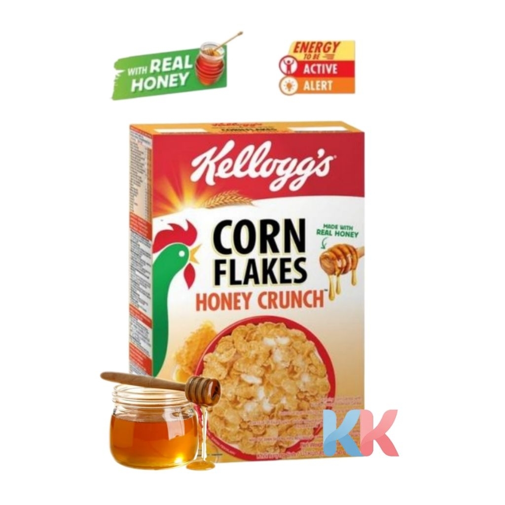 Jual Kelloggs Honey Crunch Corn Flakes Sereal 250g | Shopee Indonesia