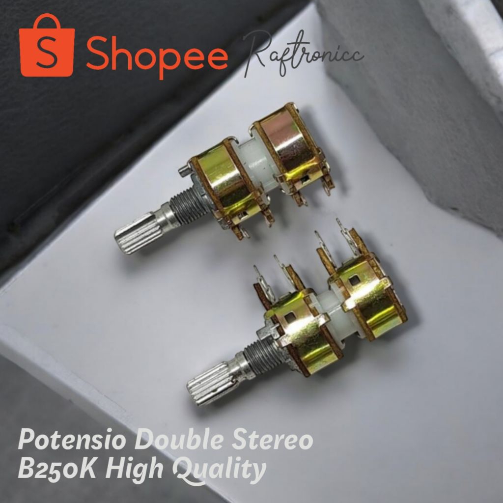 Jual Potensio Double Stereo B250K Quad Pot High Quality | Shopee Indonesia