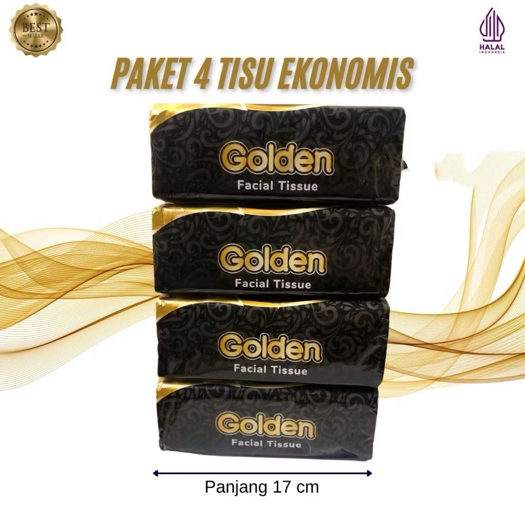 Jual [Paket 4] Tissue Golden 180 Helai Tissue Wajah | Shopee Indonesia