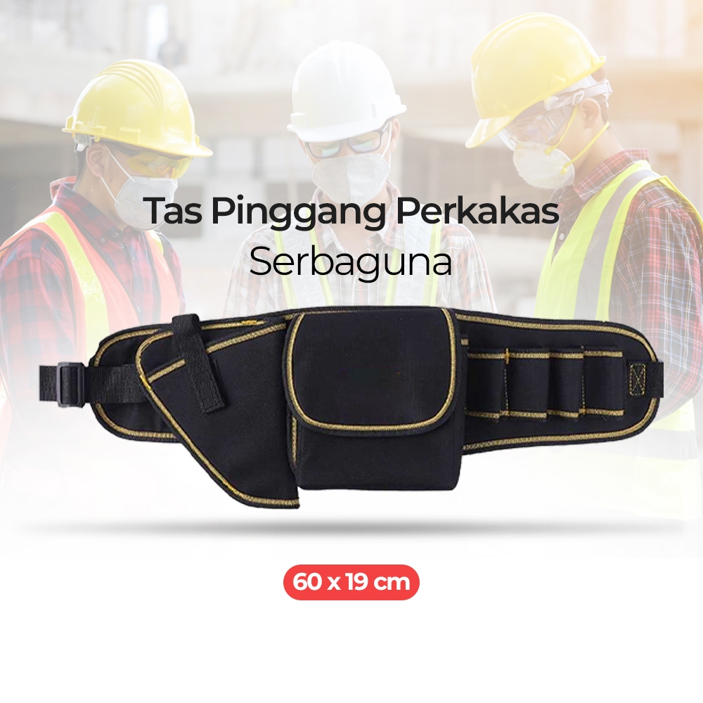 Jual Tas Pinggang Perkakas Drill Holster Waist Tool Bag / Tas Sabuk ...