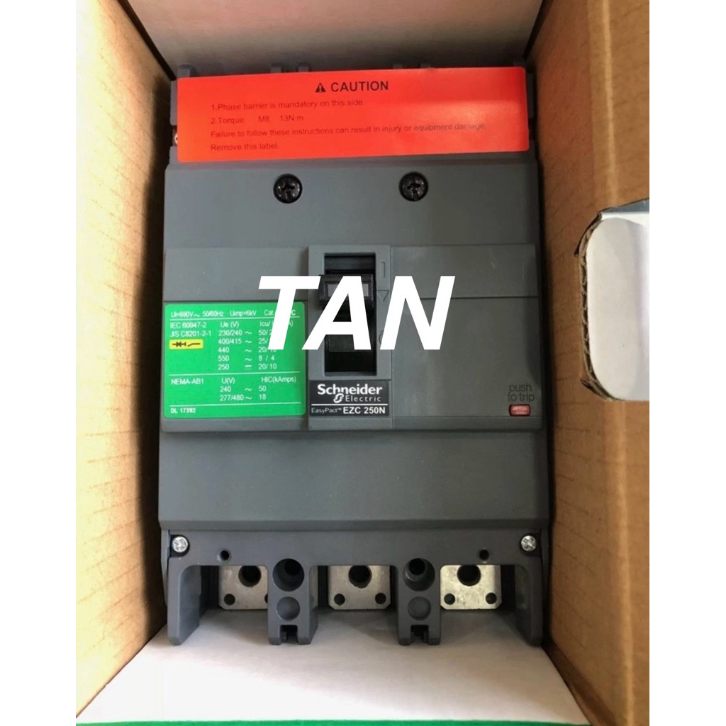 Jual MCCB EZC250N 3P 250A/225A/200A/160A/125A/100A SCHNEIDER | Shopee Indonesia