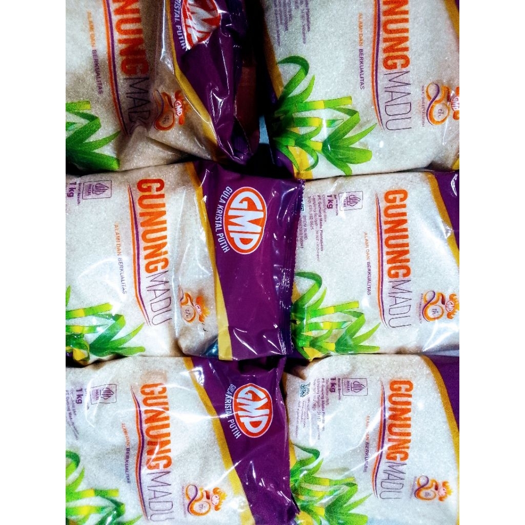 Jual Gula pasir kemasan merk gmp/kebun agung/gulavit 1 kg | Shopee Indonesia