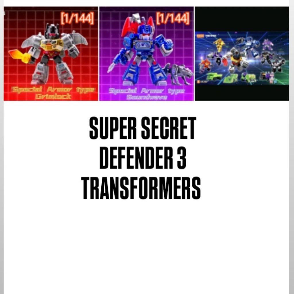 Jual SUPER SECRET DEFENDER 3 TRANSFORMERS | Shopee Indonesia