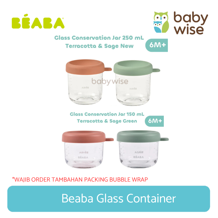 Jual Beaba Glass Container - Wadah Penyimpanan Makanan Bayi MPASI ...