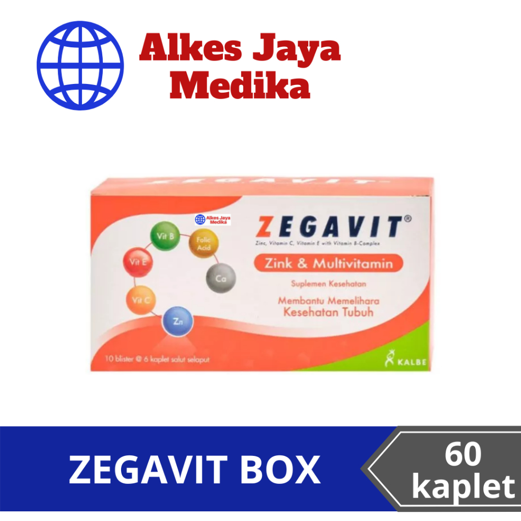 Jual Zegavit Box Isi 10 strip @6 Kaplet - Zinc dan Multivitamin ...