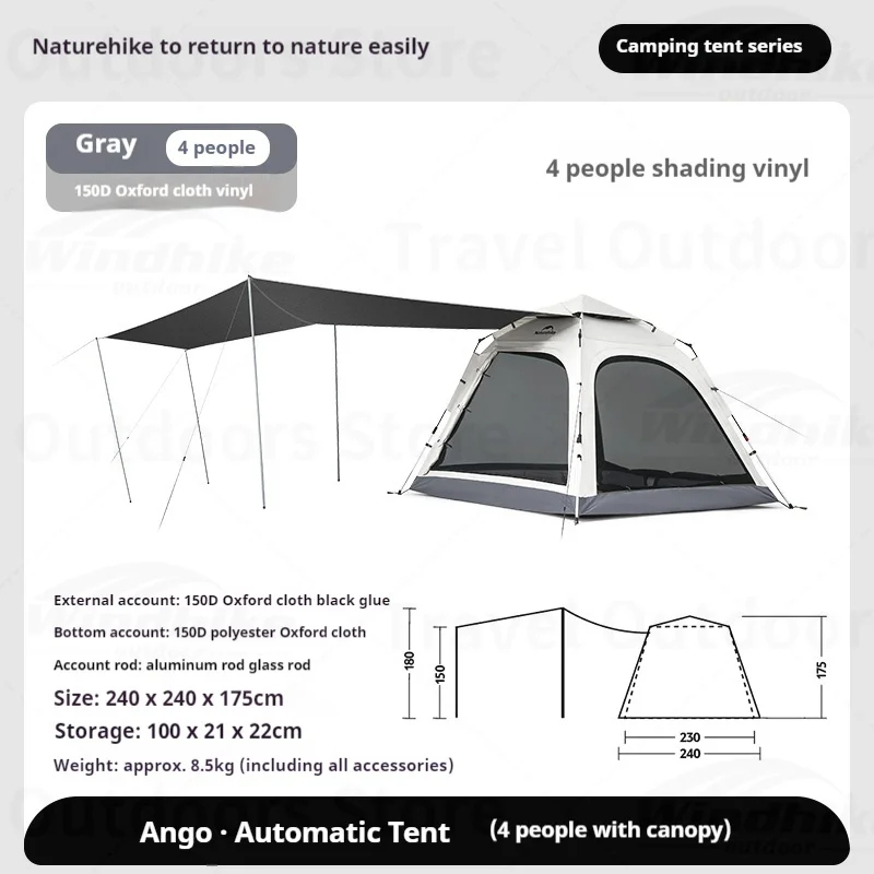 Jual TENDA ANGO AUTOMATIC NATUREHIKE CNK2550WS010 | Shopee Indonesia