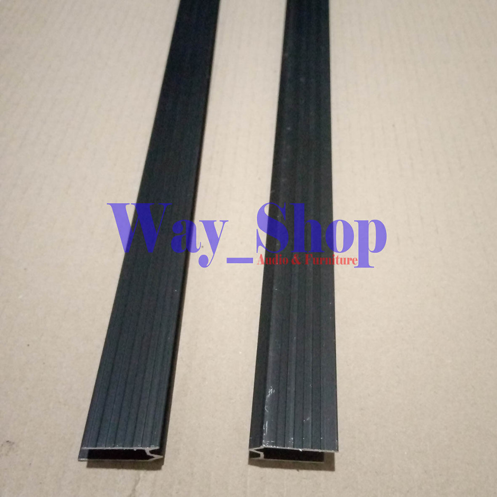 Jual LIST ALUMUNIUM M 1 Meter HITAM list u List HARD CASE list box ...