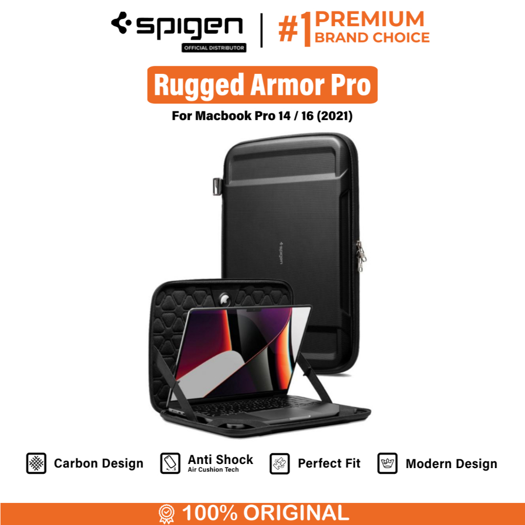 Jual Tas Laptop Macbook Pro 14/16 2021 Spigen Rugged Armor Pro Sleeve ...
