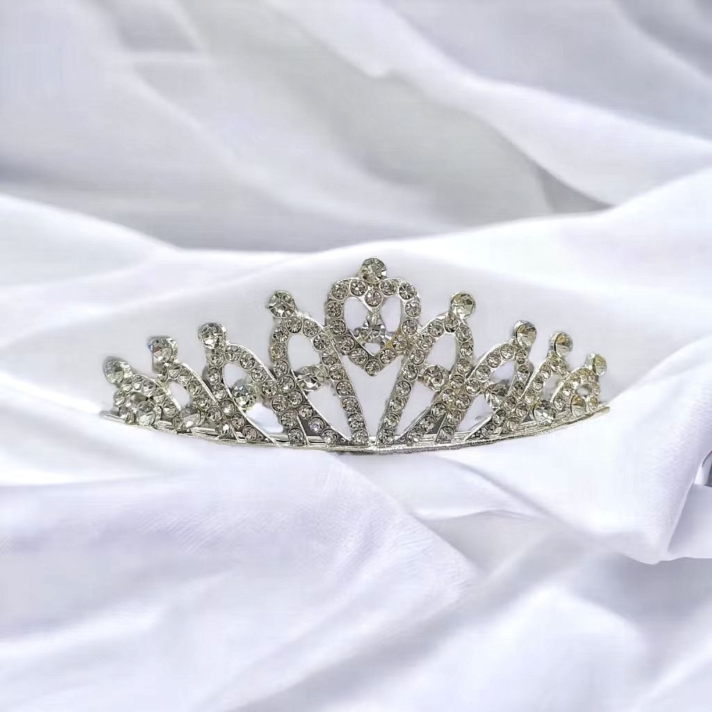 Jual Mahkota crown kristal bride crown crystal mengkilat shining mewah ...