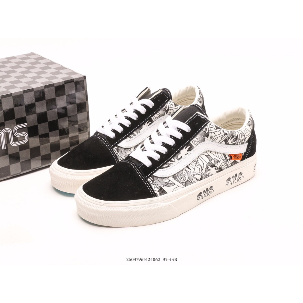 Jual Sepatu Vans Oldskool Vault Og Sns Black White | Shopee Indonesia