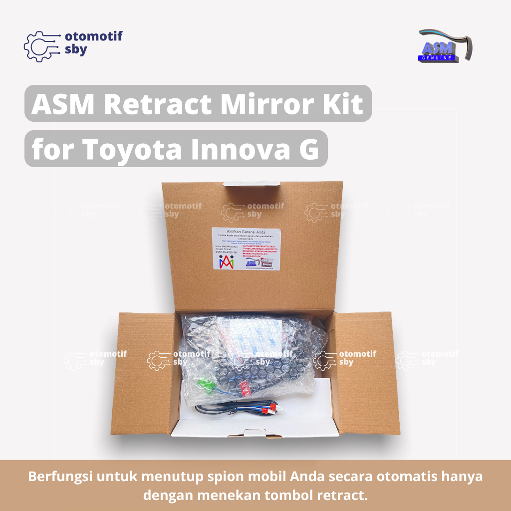 Jual ASM Retract Mirror Kit for TOYOTA INNOVA REBORN / Spion Lipat ...