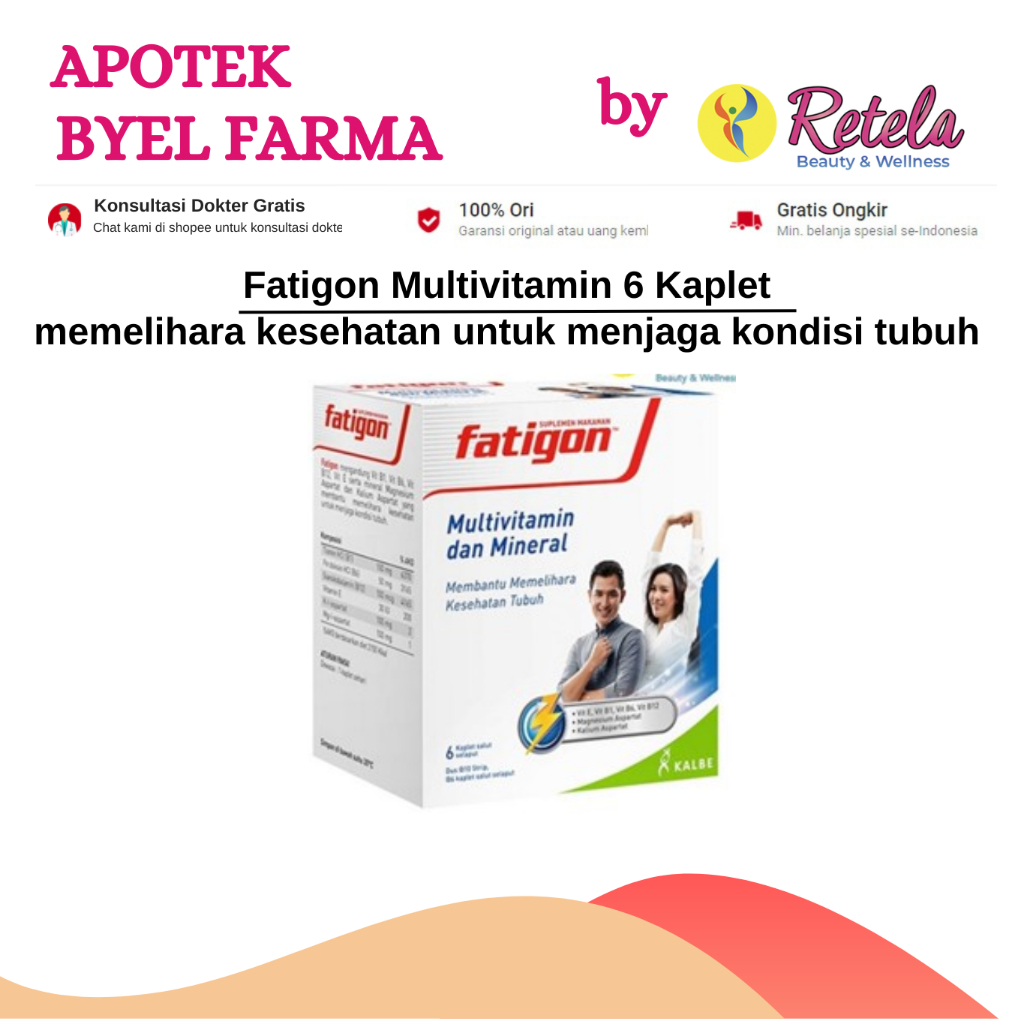 Jual Fatigon Multivitamin 6 Kaplet | Shopee Indonesia