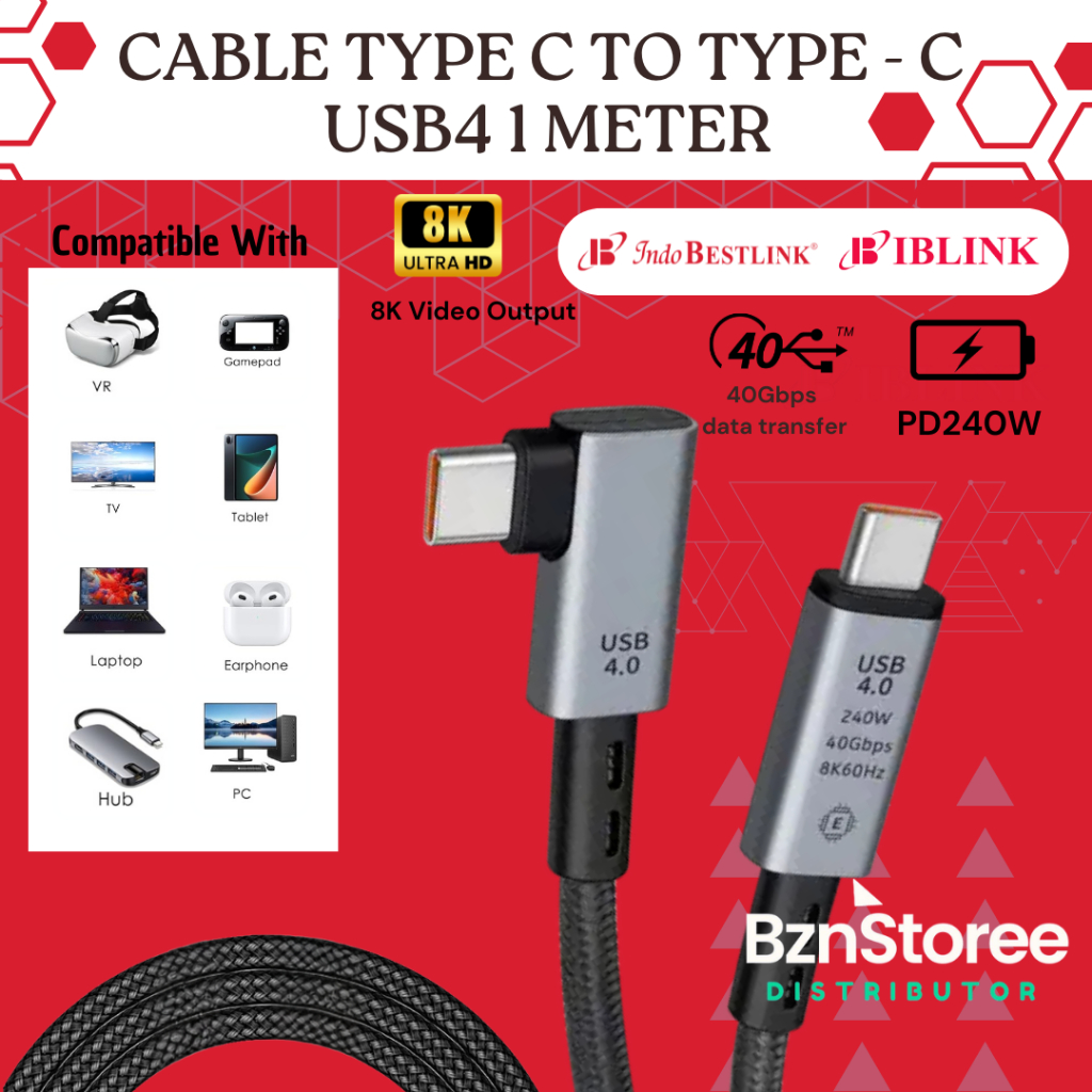 Jual Kabel Type C To Type C L 1 Meter / Kabel Data Siku Pengisian Daya ...
