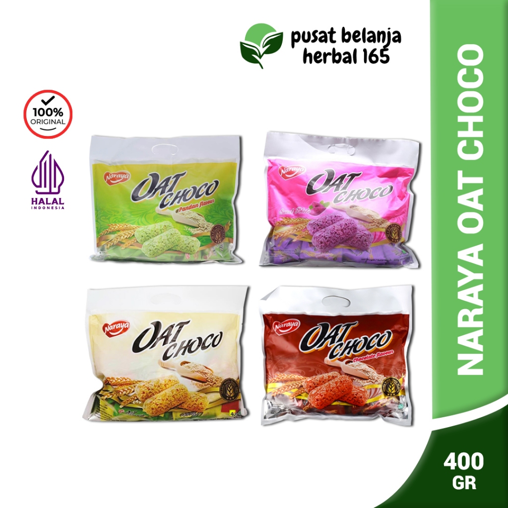 Jual Naraya Oat Choco 400g – Camilan Sereal Gandum Oat Bergizi ...