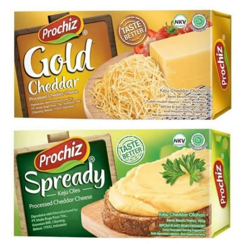 Jual Prochiz Cheddar Gold / Prochiz Spready Keju Oles 160gr | Shopee ...
