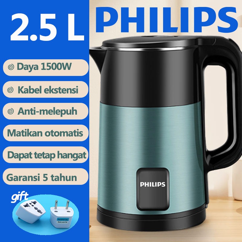 Jual PHILIPS Teko Listrik Pemanas Air Kettle Elektrik Stainless Steel ...