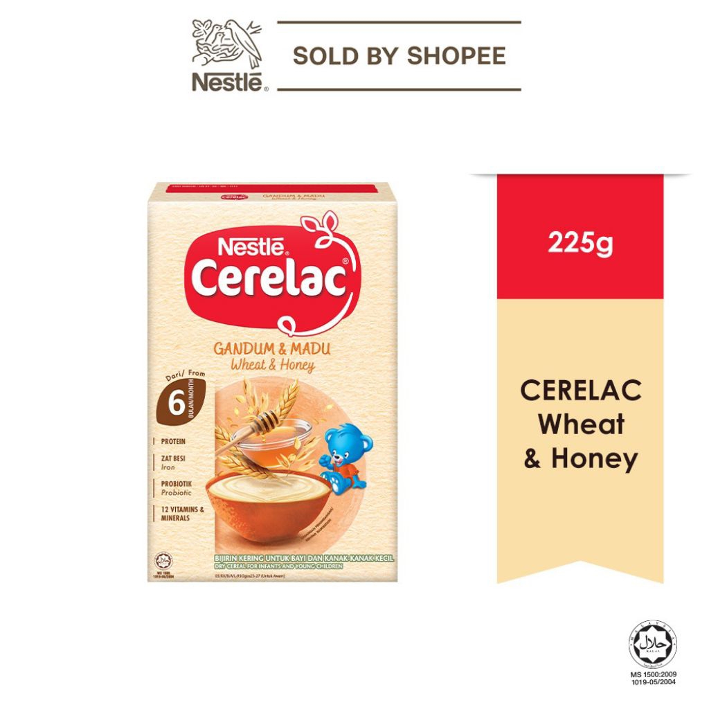 Jual Nestle Cerelac Malaysia Wheat and Honey 225g / Cerelac Gandum dan ...