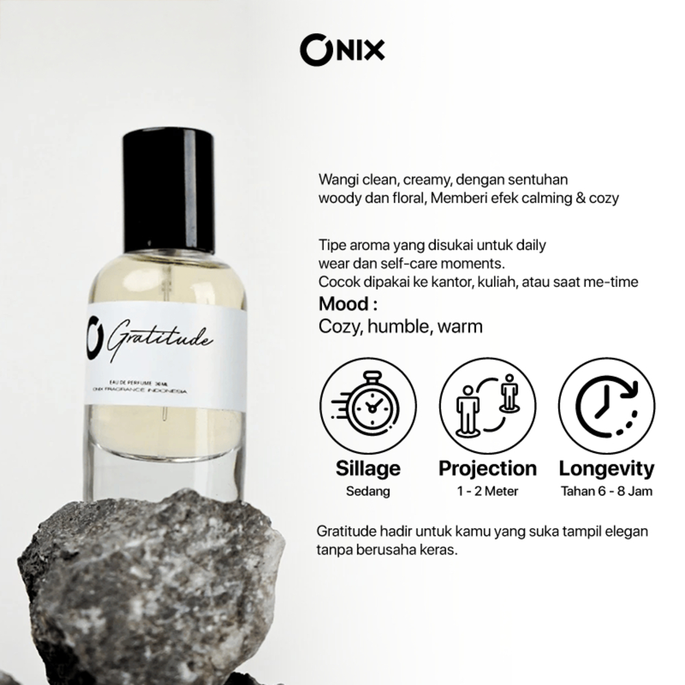 Jual ONIX Fragrance - GRATITUDE Eau De Parfum 30ml | Aroma Floral ...