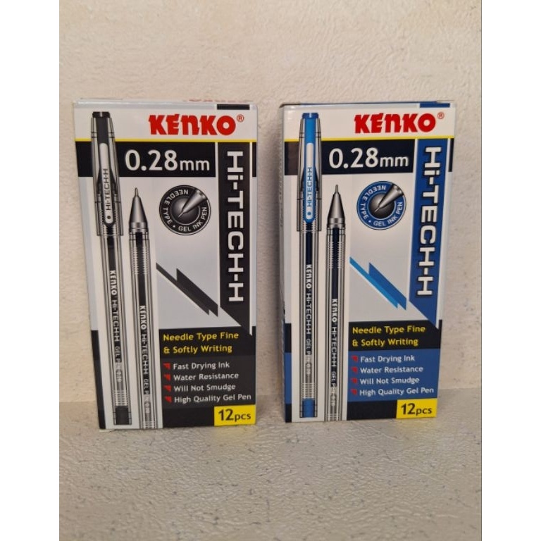 Jual KODE V56T Pulpen HiTechH Kenko 28mm HitamBiruAbuAbu Per Pak ...