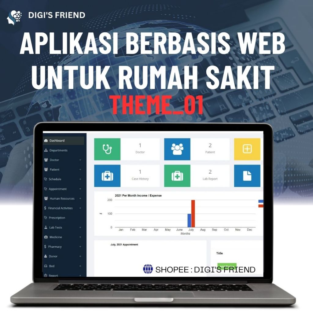 Jual APLIKASI RUMAH SAKIT TERLENGKAP DENGAN 9 TIPE USER LOGIN + PHP SOURCE CODE | Shopee Indonesia