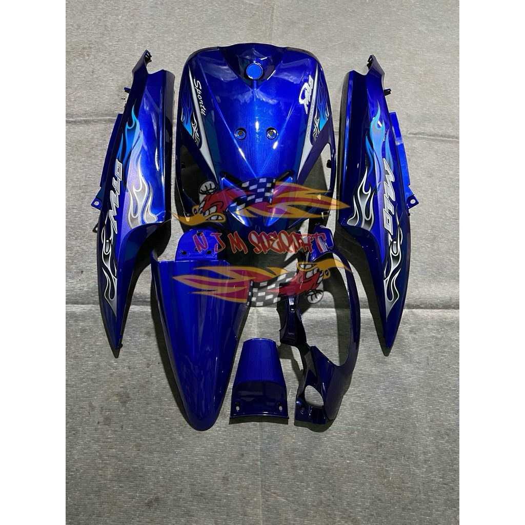 Jual Cover Full Body Halus Yamaha Mio Sporty 2004-2007 Warna Biru Tua ...