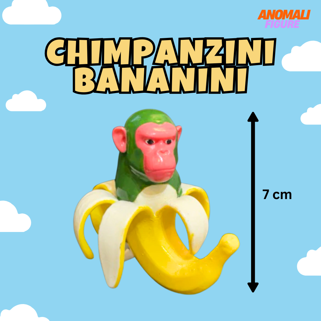 Jual Mainan Anomali Chimpanzini Bananini Premium Action Figure Brainrot ...