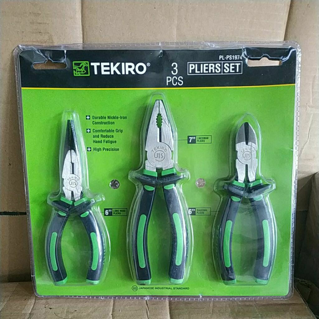 Jual TEKIRO Tang Set / Tang Set 3 Pcs / Tang Set Kombinasi Lancip Potong Kode Item PL-PS1974 ...