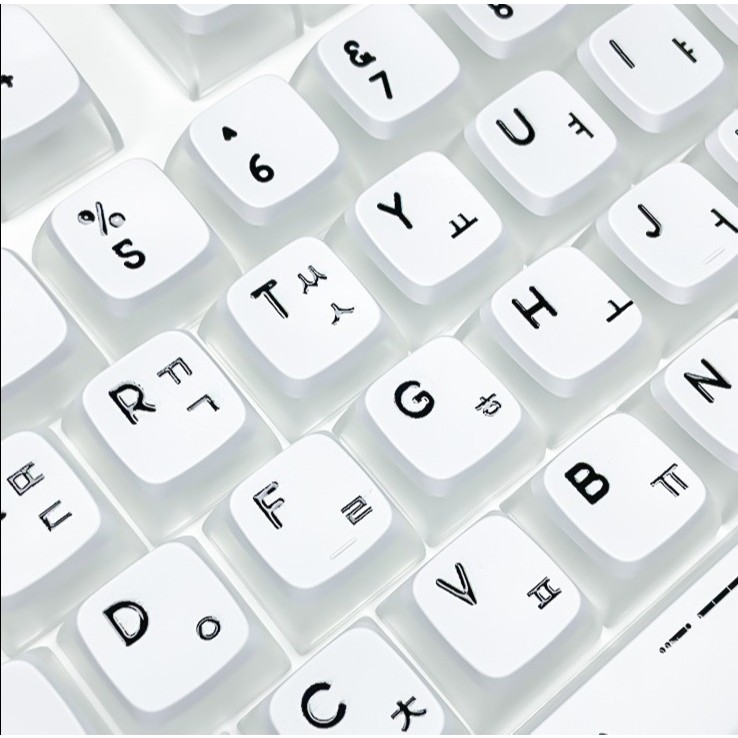 Jual Keycaps CBSA Profile PBT Double Shot Pudding Transparant Korean ...