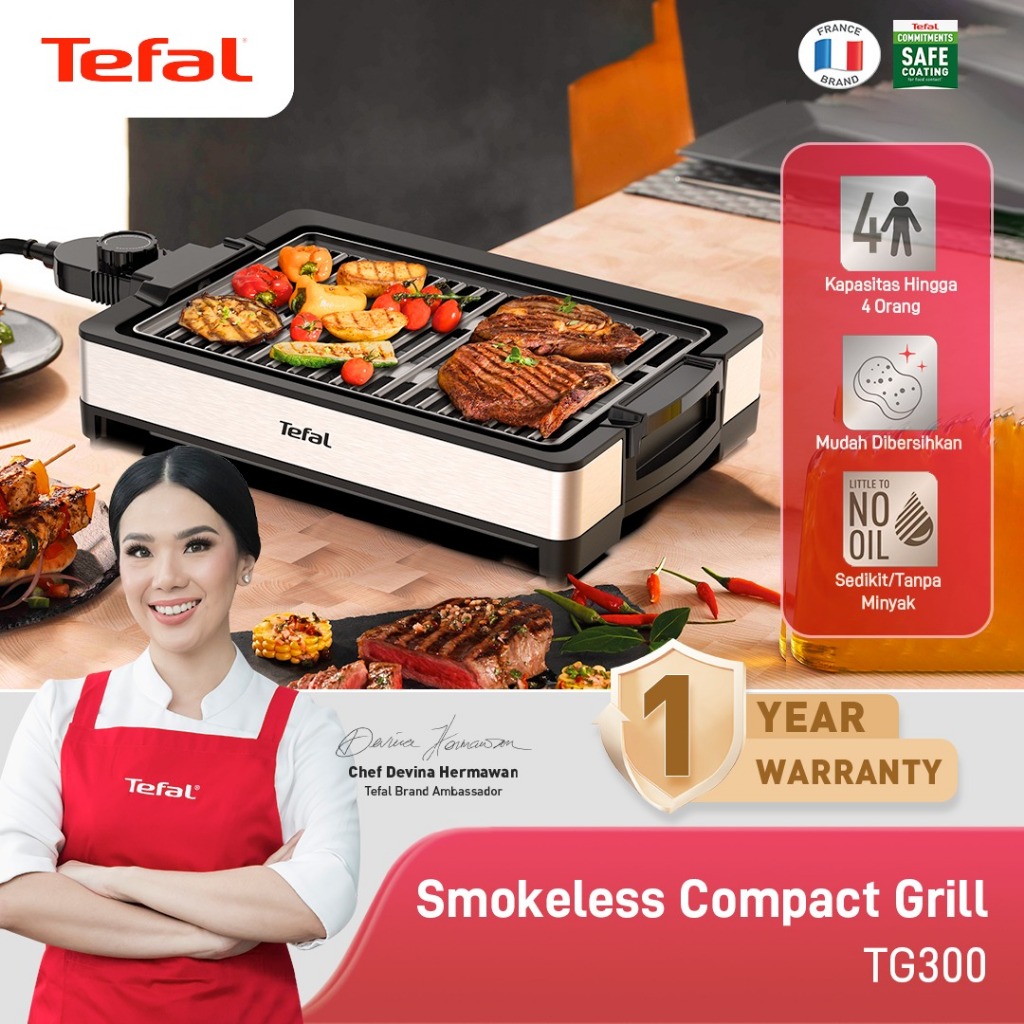 Jual TEFAL Electric Griller - Smokeless Grill - Panggangan Premium ...